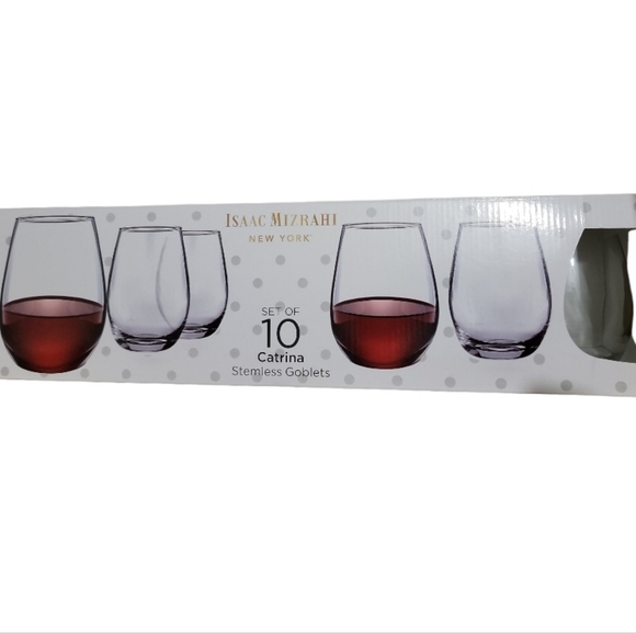 Isaac Mizrahi | Dining | Isaac Mizrahi Set Of Catrina Glass Goblet ...